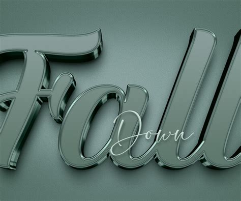 Artstation Fall Psd Fully Editable Text Effect Layer Style Psd
