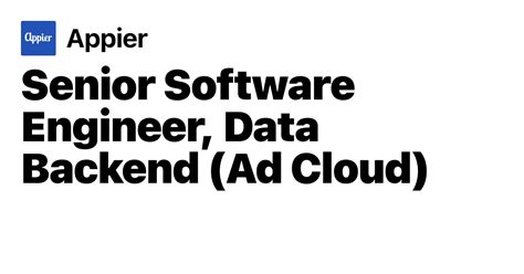 Senior Software Engineer Data Backend Ad Cloud At Appier