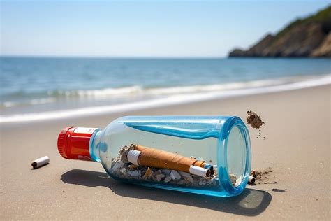 A Bottle Full Of Cigarette Environmental Pollution Conceptual Photo