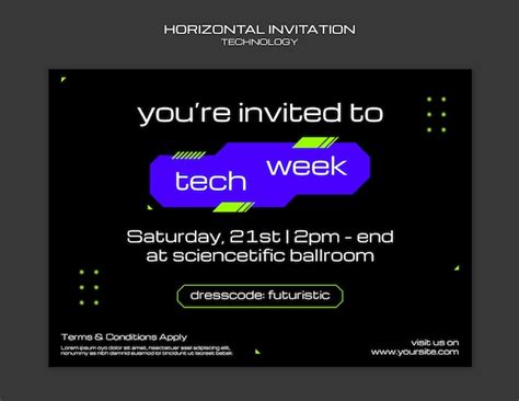 Technology Template Design Free Psd