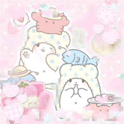 Marumofubiyori Moppu Creepy Pink Aesthetic Kawaii Background Soft Pink Theme