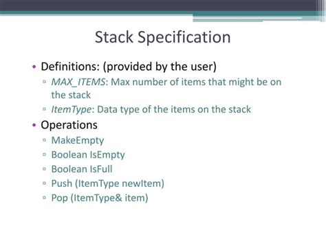 Stack Data Structure Ppt