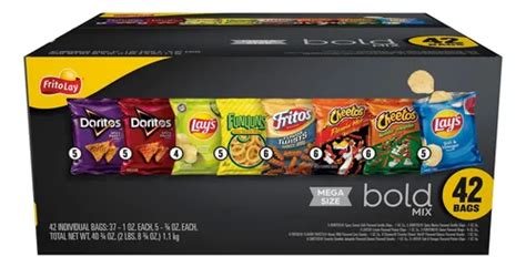 Multipack Mega 42 Piezas Papitas Frito Lay Bold Mix Envío Gratis