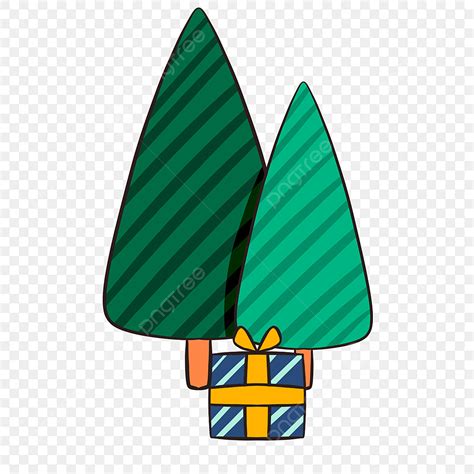 손으로 그린 만화 크리스마스 일러스트 선물 트리 손으로 그린 만화 크리스마스 Png 일러스트 및 Psd 이미지 무료 다운로드 Pngtree