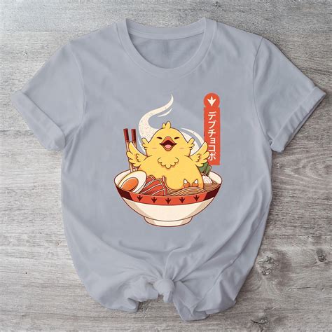 Fat Chocobo Ramen T Shirt Final Fantasy Video Games Shirt Ffvii