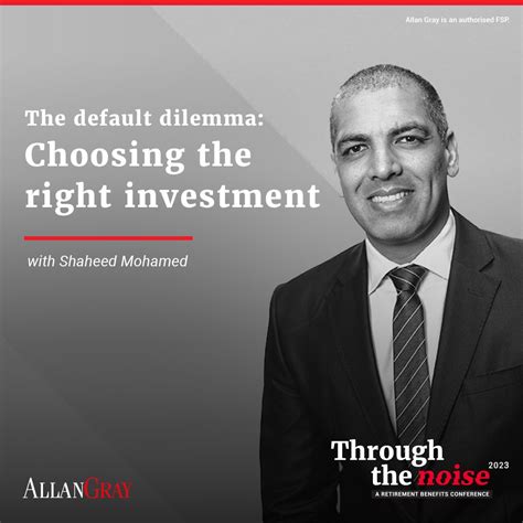 Allan Gray Proprietary Limited On Linkedin Allan Gray How To Choose The Right Default Option