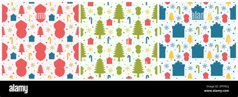 Set Of Saint Nicholas Day Or Sinterklaas Seamless Pattern With T Box