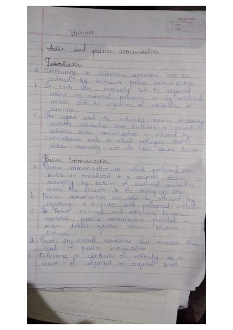 Solution Passive Immunization And Types Of Vaccines Studypool