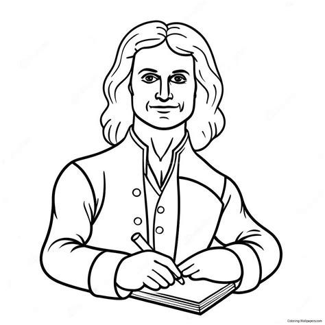 Isaac Newton Coloring Page 45423 35905