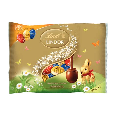 Lindt Lindor Mini Eggs Assorted Bag 300g Lindt Australia