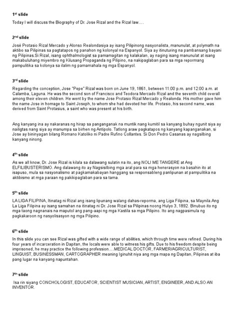 Individual Rizal Task Script Pdf