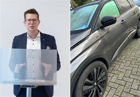 Vandaal Viseert Wagen Van Burgemeester Thomas Vints In Beringen Geen Idee Wie Hierachter Zit