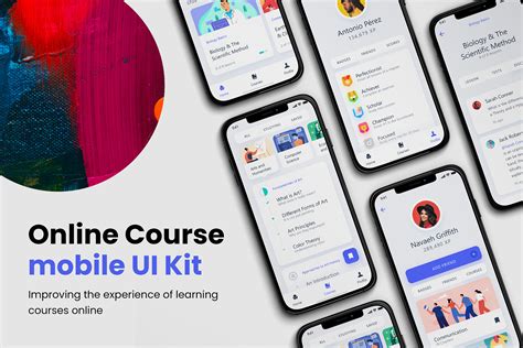 Online Course Mobile Ui Kit On Behance