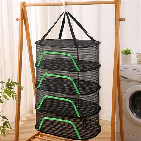 Food Drying Net Anti Mosquito Folding Dry Rack For Herbs Hanging Basket
