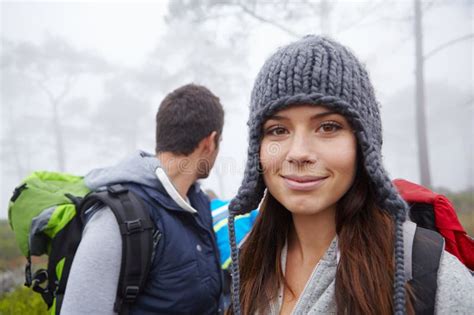 Happiest When Out Hiking Portrait Of An Attractive Young Woman Out