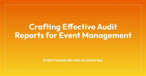 Event Financing And Accounting • Event Management Evm Institute