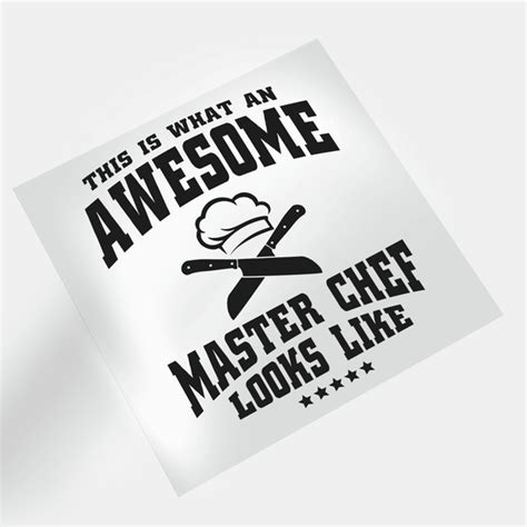 Chef That Is What An Awesome Master Chef Looks Like Dtf Transfer