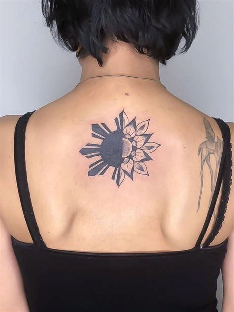 Filipino Sun And Flower Tattoo Forearm Tattoo Ideas