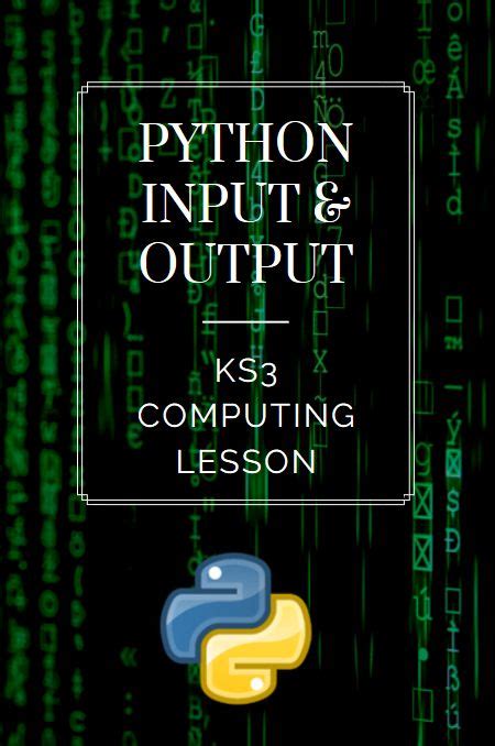 Python Input And Output Gcse Computer Science Lesson Teaching