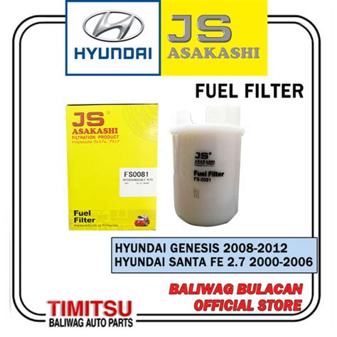 Fuel Filter Hyundai Santa Fe 27 2000 2006 Genesis 2008 2012 Js