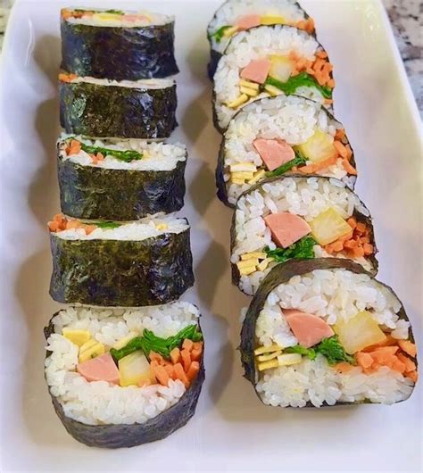 Kimbap Korean Rice Rolls Recipe Popular Asian Tiktok Recipes