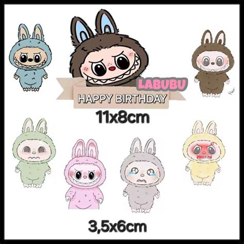 Jual Topper Cake Labubu Hiasan Kue Ulang Tahun Tambah Nama Shopee