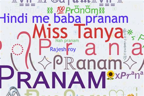 Pranam के लिए उपनाम ᎧᎮ ᭄pranam ⎝⎝ ᖘℝαnαm ⎠⎠ 亗 Pranam 亗 Ꮲʀᴀɴᴀᴍ Miss