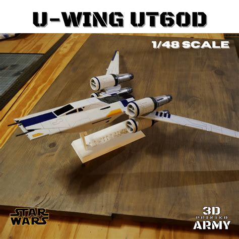 ⭐ Star Wars U Wing Ut60d With Basement・ Stl File For ・cults