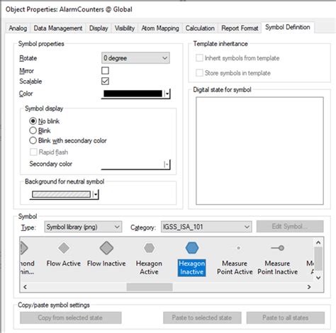 The Alarmcounters Status Objects For Project And Areas