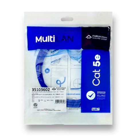 Patch Cord Cat5e 15m Furukawa Multilan Azul