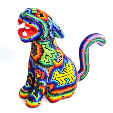 Jaguar De Arte Huichol Nierika Arte Huichol