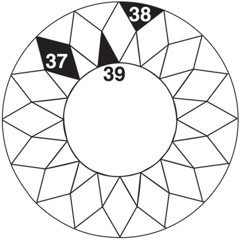 Marti Michell Perfect Patchwork Template Set F Sunburst 5 Pkg