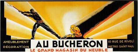 Cassandre Au Bucheron 1923 Jetudielacom Vintage Advertising Posters
