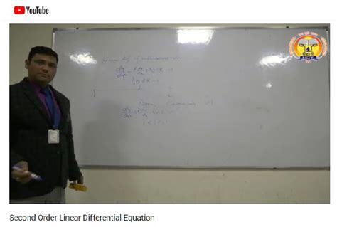 Second Order Linear Differential Equation Linear Differential