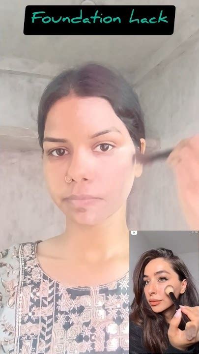Foundation Hack 😱 Makeuphacks Foundationhack Shorts Makeup Hack