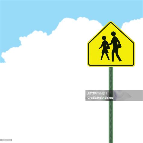 School Crossing Sign Background High Res Vector Graphic Getty Images