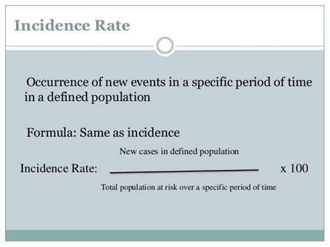 Incidence Or Incidence Rate Epidemiology Short Lecture