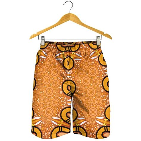 Aboriginal Mens Short Indigenous Art Patterns Ver03 Aboriginal Man