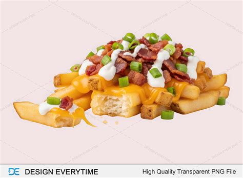 Loaded Cheesy Fries Png Graphic By Designeverytime · Creative Fabrica