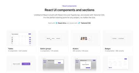untitled ui react open source components for modern apps