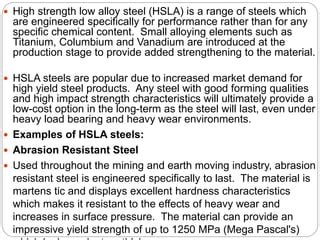 What Is High Strength Low Alloy Steel Hsla Pptx
