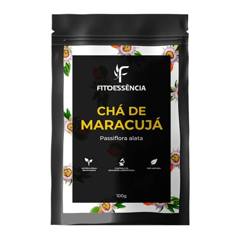 Chá De Maracujá Passiflora Alata 100g Acalma E Relaxa Fitoessência