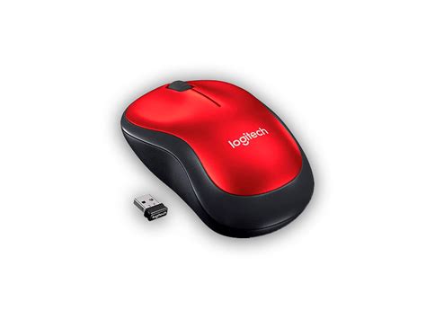 Mouse Inalambrico Logitech M185 Rojo Tiendaop