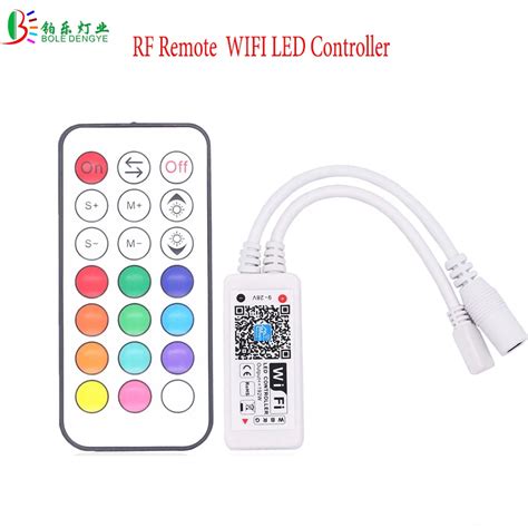 RF Remote WIFI LED Controller RGB Control DC12 24V Wireless RGBW Controler Phone Controller For