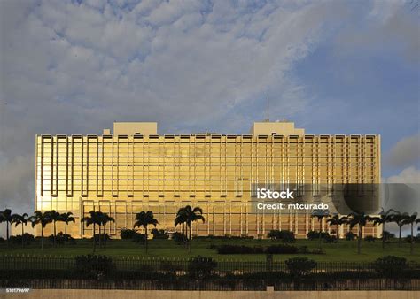 Libreville Gabon Presidential Palace On The Waterfront Avenue Stock