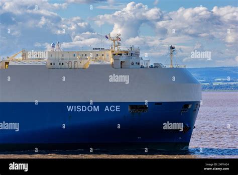 Vehicle Carrier Heading For Royal Portbury Docks Stock Photo Alamy