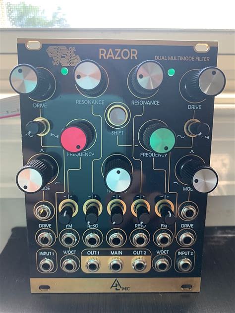 after later audio razor eurorack dual multimode filter module reverb