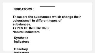 Acid Base And Salt Class Science What Are Indicators PPTX Chemistry Science