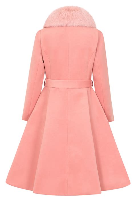 Matilda Swing Coat In Pink Hearts And Roses London