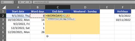 Date After X Work Days Excel And Adam